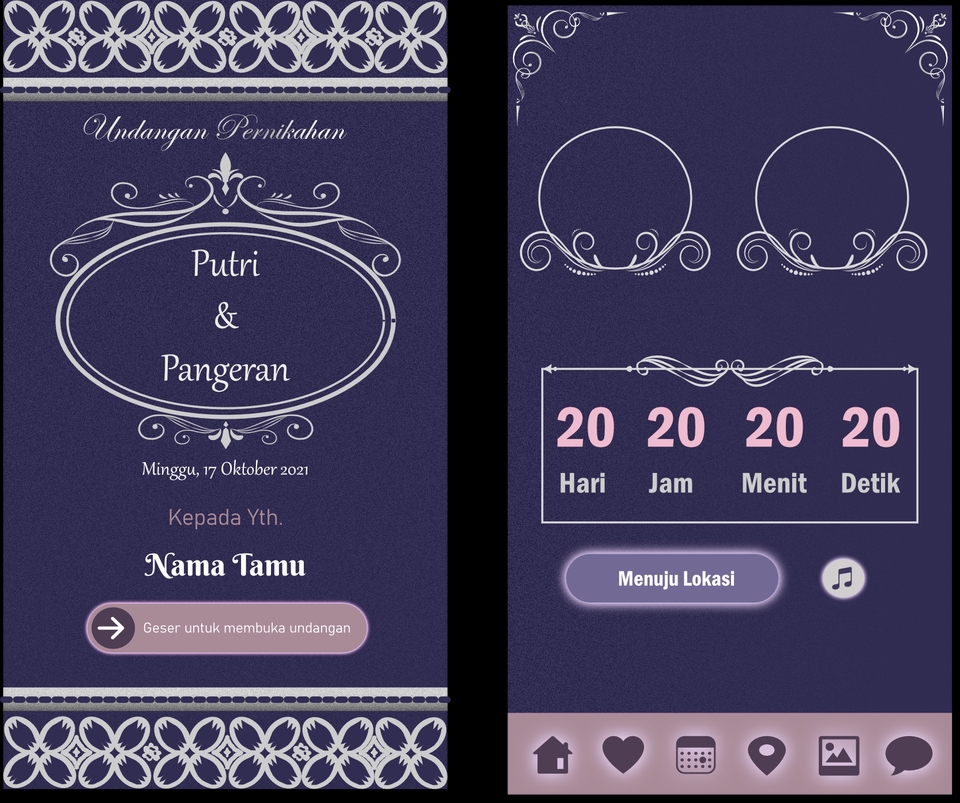 Desain UI/UX Undangan Digital (Menggunakan FIGMA)