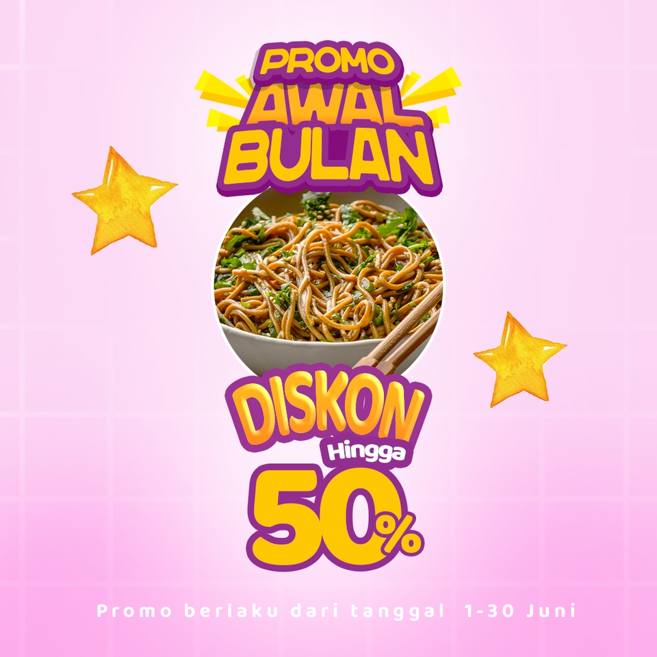 Desain Banner Restoran/Perusahaan dengan Gaya Modern-Minimalis
