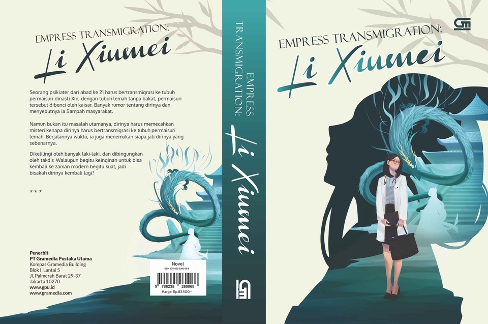 Desain Ilustrasi Sampul Buku Fantasi Pofessional