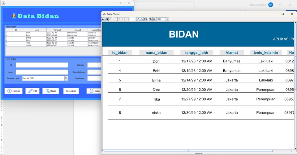 Aplikasi Menggunakan Netbeans Dan Java