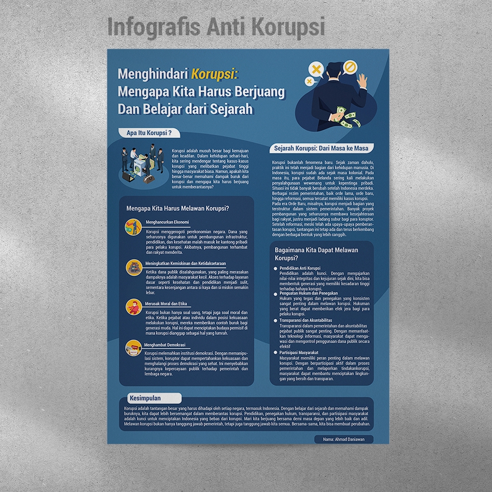 Poster Desain & Infografis Modern Style
