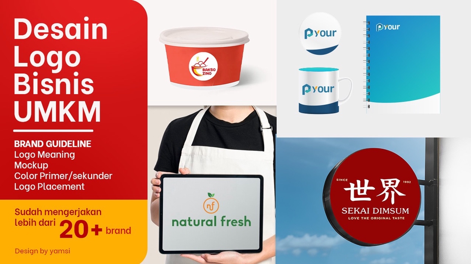 Desain logo bisnis, desain logo UMKM, Desain logo perusahaan, desain ...