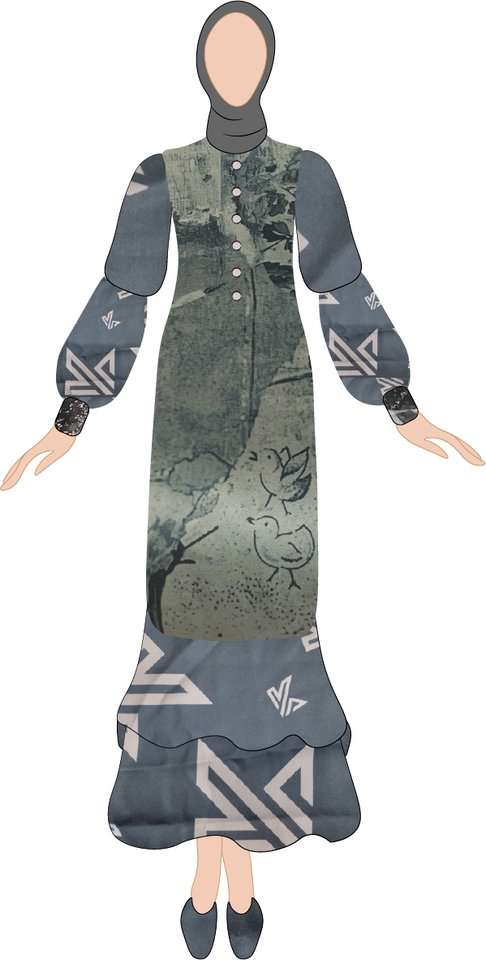 Desain Sketch Baju ready to wear, dress, tugas fashion design