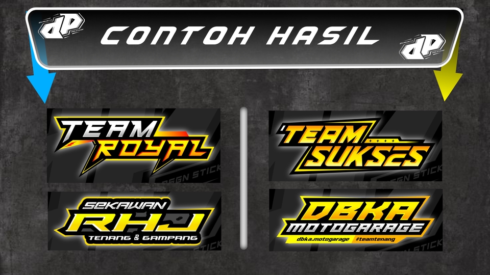 DESAIN LOGO RACING / OTOMOTIF DAN DESAIN NOMOR START