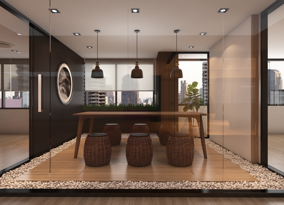 รับทำ3d perspective & booth 3d model , events