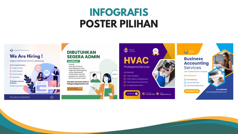 Jasa Desain Infografis Profesional: Poster | Iklan | Webiner | Dll