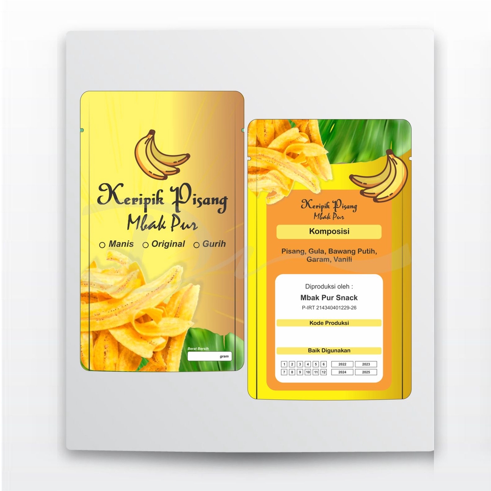 Design Label/Kemasan Modern Minimalis, Untuk Usaha dan UMKM