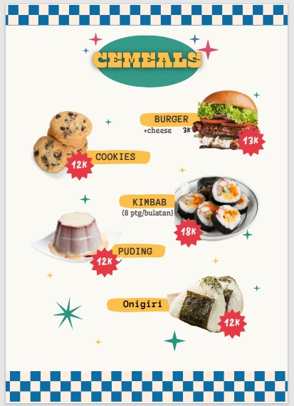 Desain poster umkm makanan