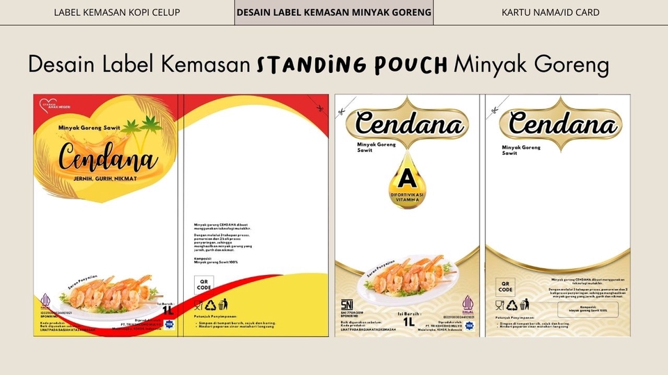 JASA DESAIN LABEL KEMASAN, PACKAGING UNLIMITED REVISI