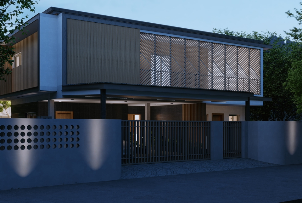 รับ render ภาพภายนอก 3d visualization/ perspective render exterior interior and 3D Animation