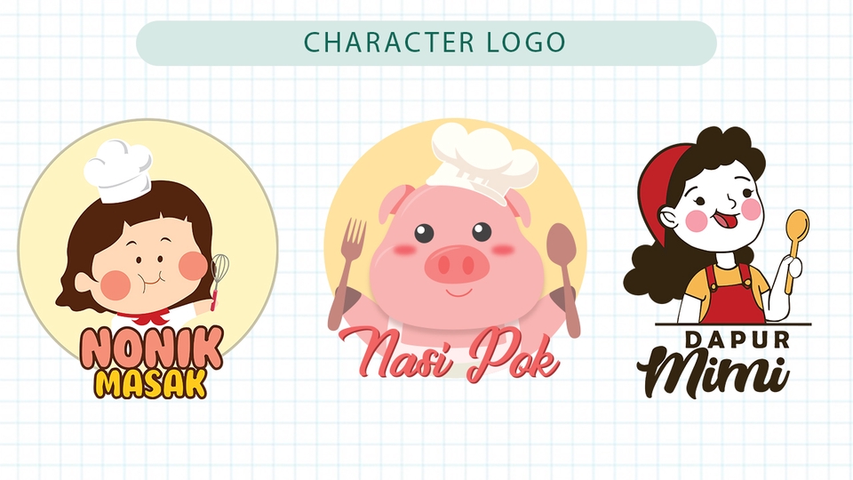 SIMPLE LOGO (dengan KARAKTER)