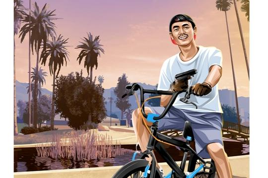 Desain GTA Style dan custom text ,1 hari jadi