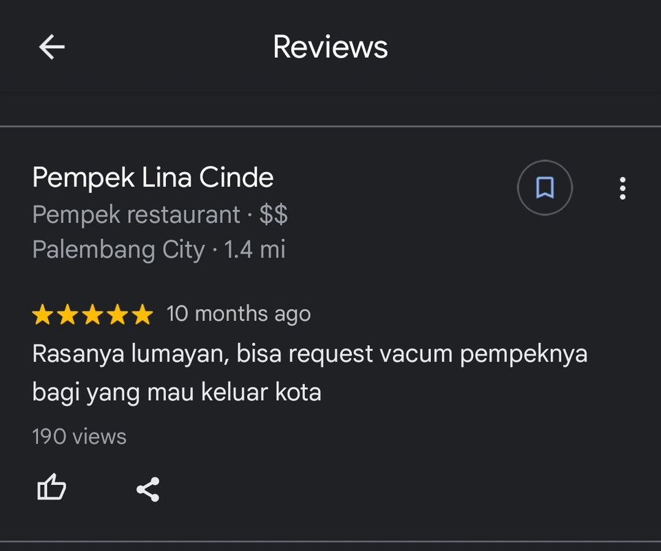 Review lewat google maps, level guide 5