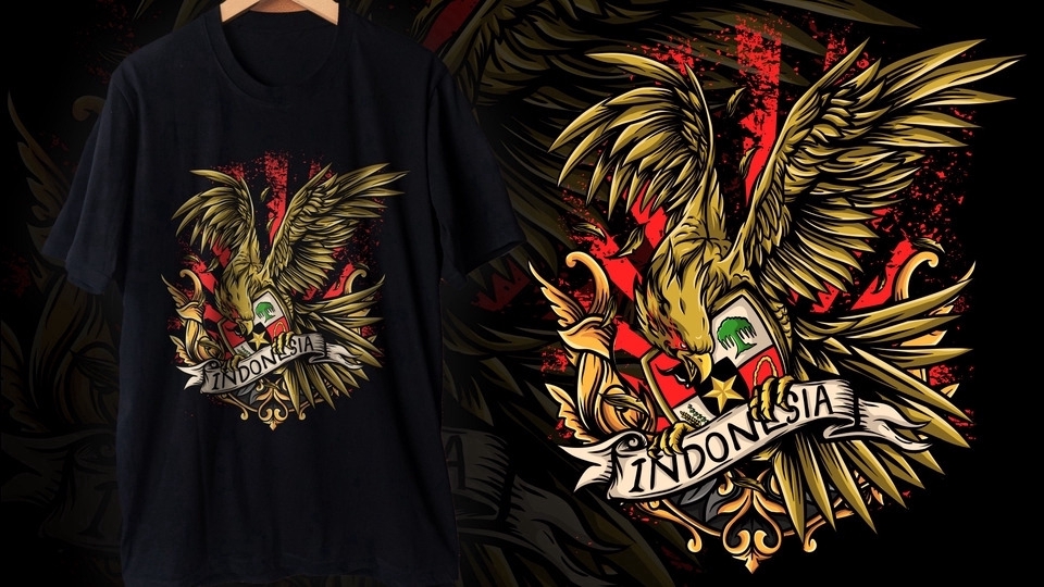 DESAIN KAOS / T-SHIRT CUSTOM ILLUSTRASI ART WORK UNLIMITED REVISI