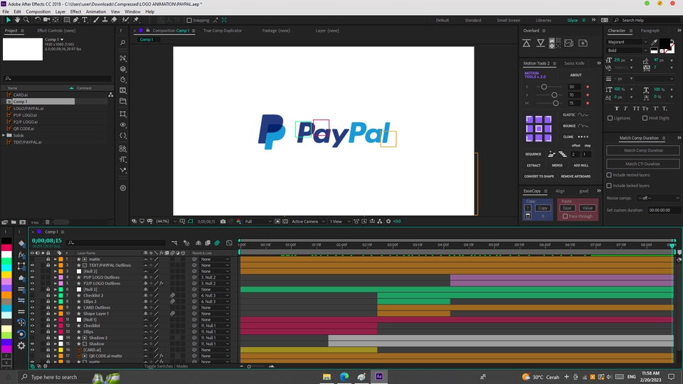 Membuat animasi logo berkelas
