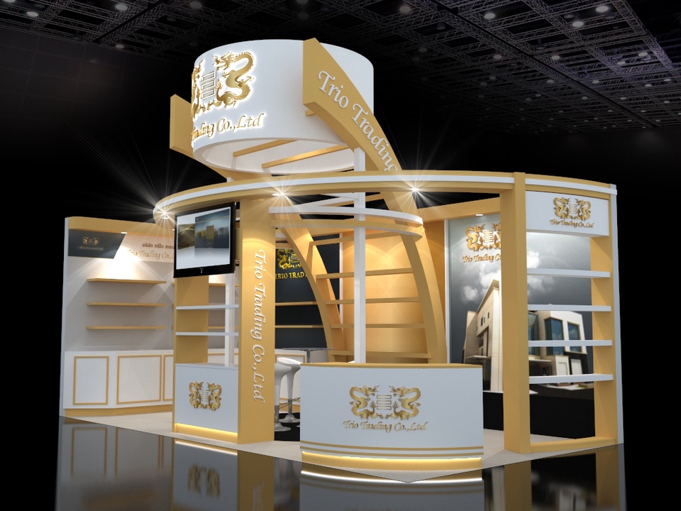 ออกแบบ booth exhibition event booth shop design