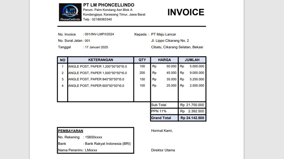 JASA PEMBUATAN INVOICE, SURAT JALAN, KWITANSI, PAYMENT VOUCHER ...
