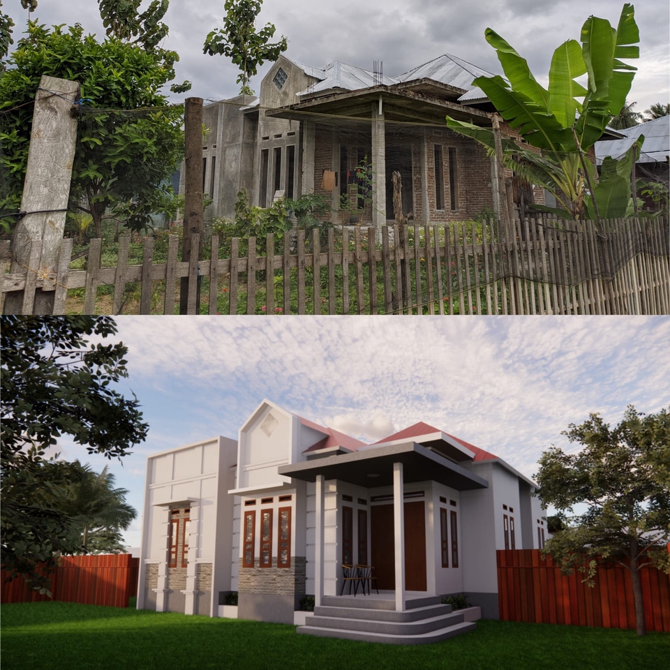 Render Gambar Bangunan