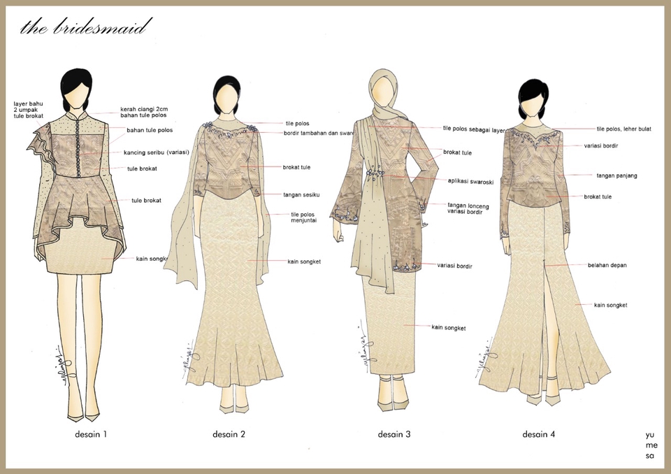 Fashion Design (Busana) dan Desain Motif (baju & kerudung)