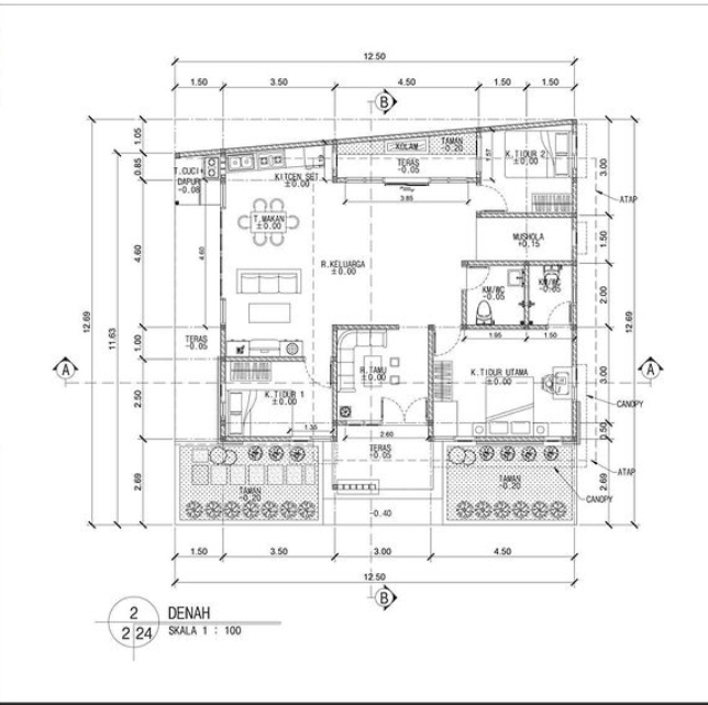 Desain Bangunan Gedung 2D, 3D, RAB, dan Time Schadule