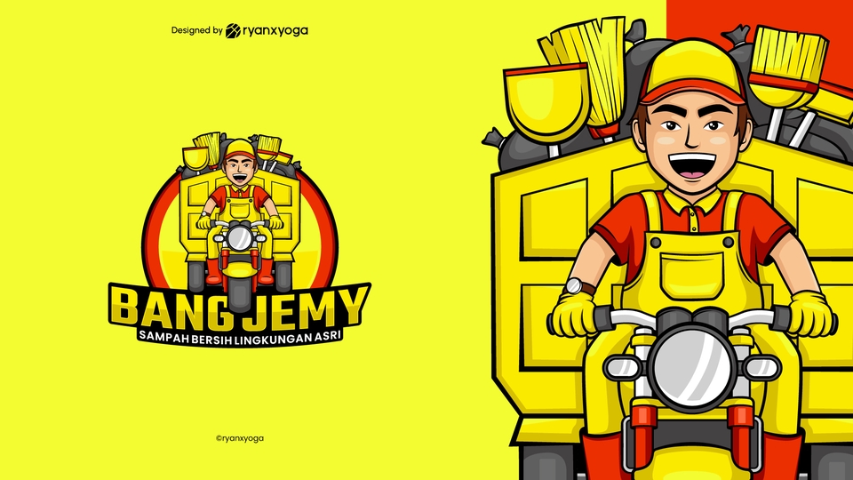 Desain Logo Karakter Ilustrasi - Bebas Revisi Sampai Jadi