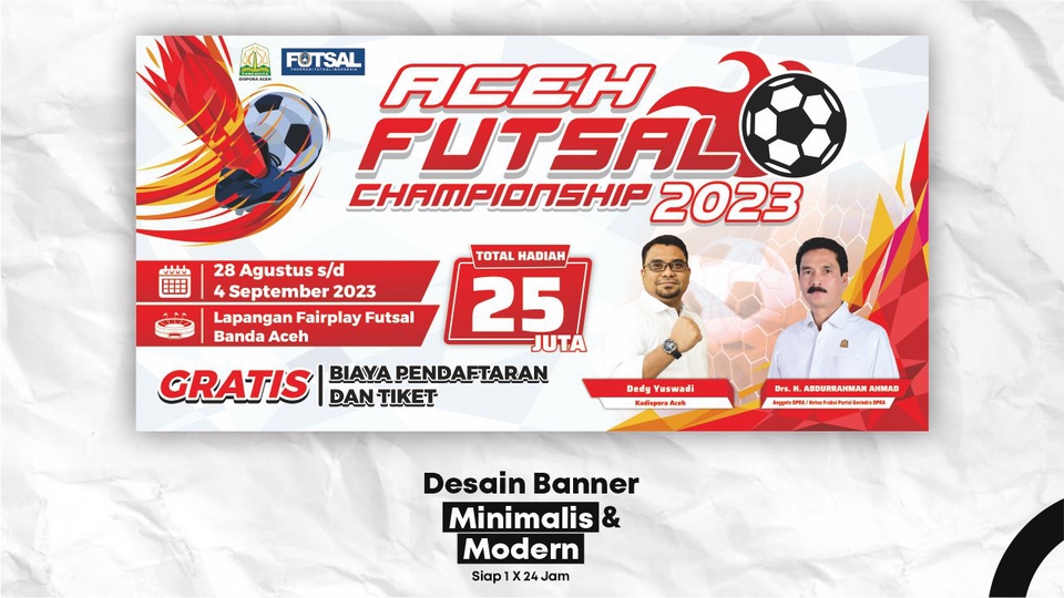 Desain Banner Modern, Kekinian & Menarik