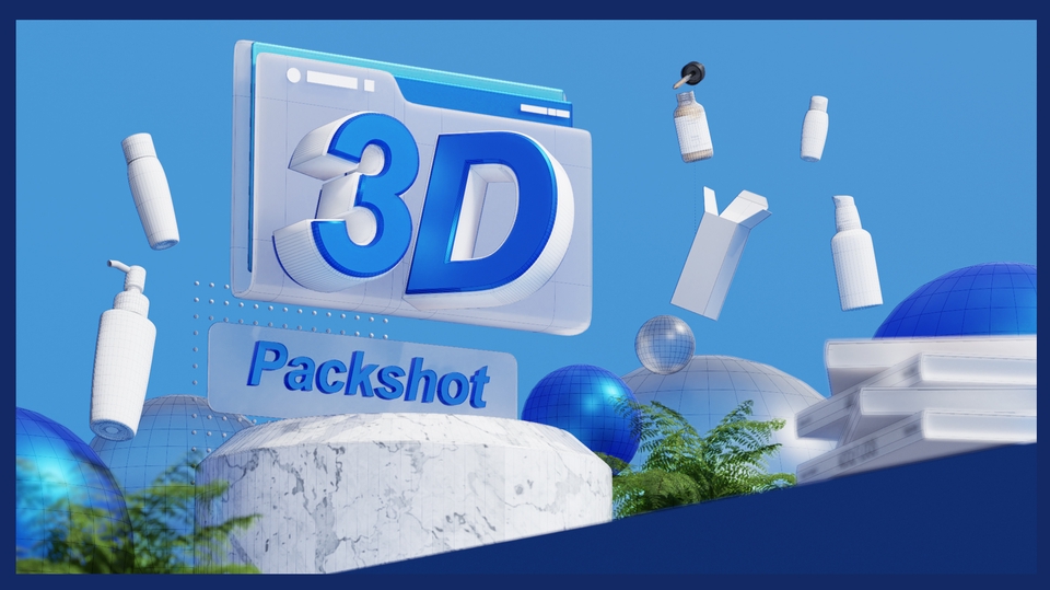 รับทำ 3D Packshot / 3D Packaging ขึ้นโมเดลสินค้า