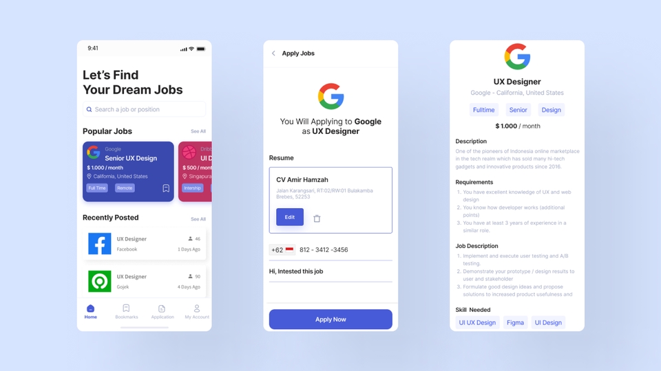 Desain Tampilan Landing Page, Dashboard, ataupun Mobile Apps