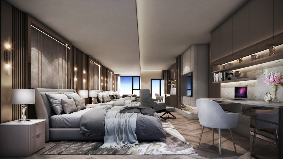 Interior Design // 3D Render Perspective , 2D Drawing