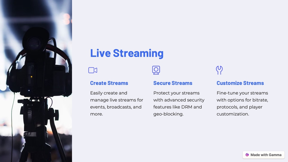 รับทำระบบ Live/VoD Streaming