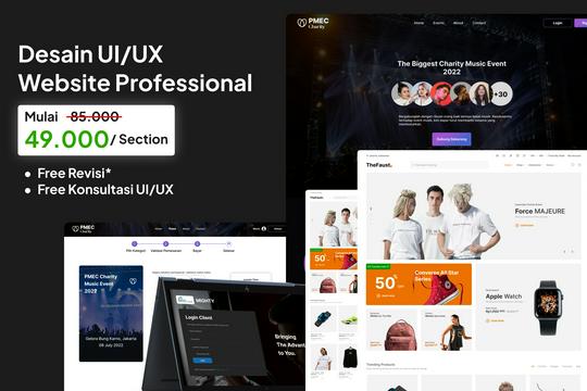 Pro UI/UX Design for Website (Landing Page/Company Profile/Dashboard)