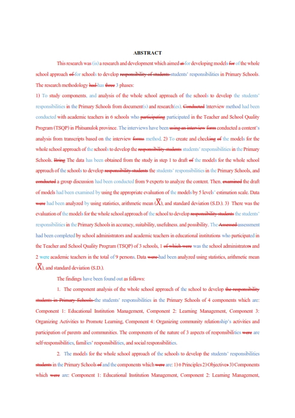 Editing Essay for Master Degree Student