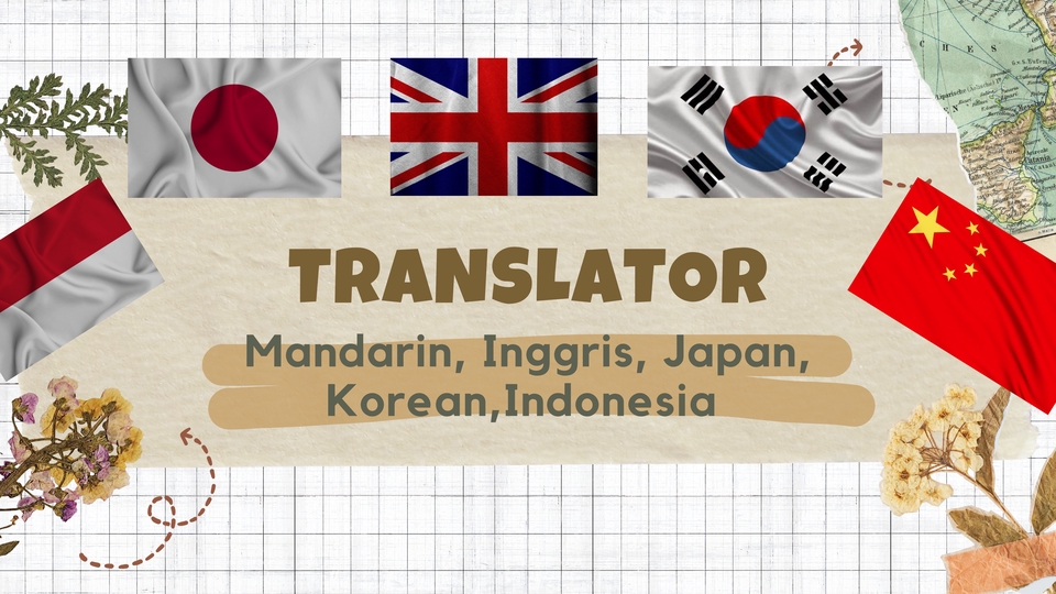 Translate Mandarin, English, Japanese, Korean, Indonesia