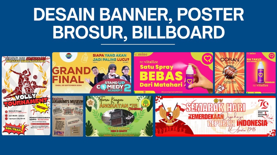 desain banner, billboard, brosur, & poster