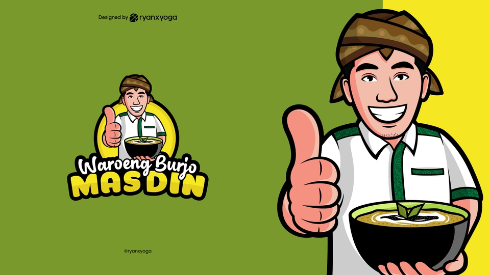 Desain Logo Karakter Ilustrasi - Bebas Revisi Sampai Jadi