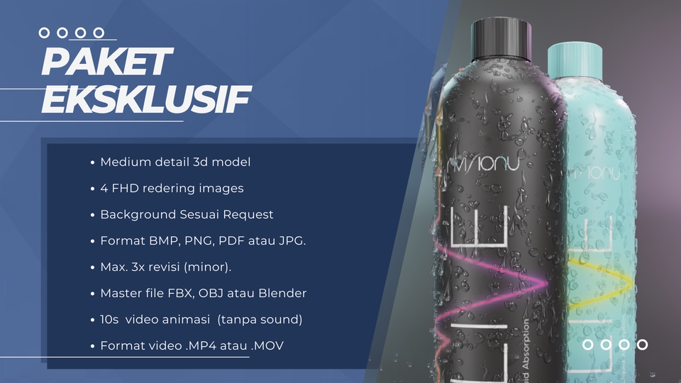 3D Product Modeling dan Rendering untuk Produk Kemasan