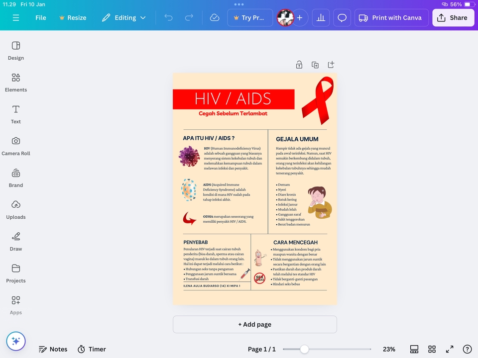 Design Poster Tugas SMP/SMA/Kuliah