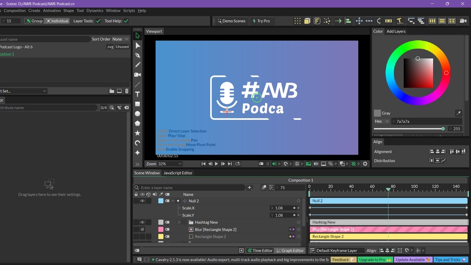 Animasi Logo dan Judul Intro Video (YouTube/Social Media)