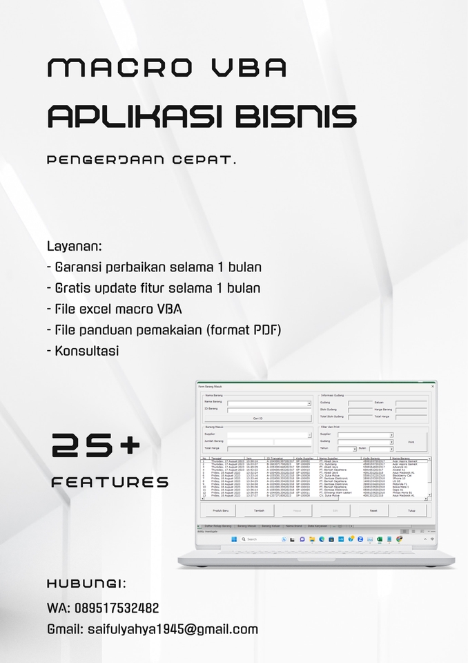 Aplikasi Bisnis dengan Macro VBA