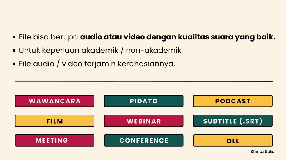 TRANSKRIP AUDIO & VIDEO TO TEXT (EXPRESS)