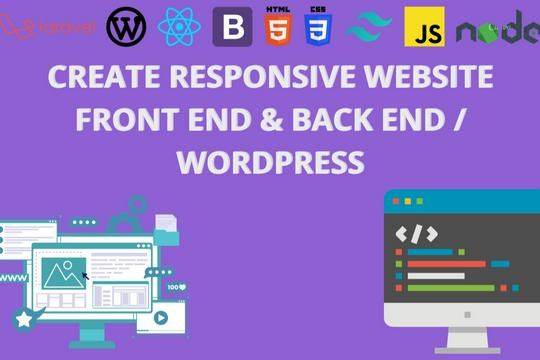Membuat Website Anda Front End & Back End / Wordpress
