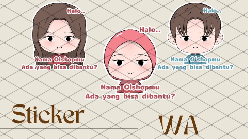 Jasa Stiker WA | Custom | rek & e-wallet