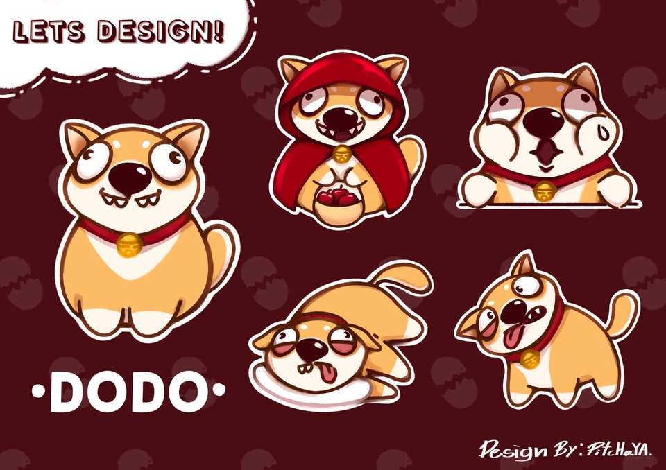 รับวาดออกแบบ Character น่ารัก,Sticker Line,Mascot