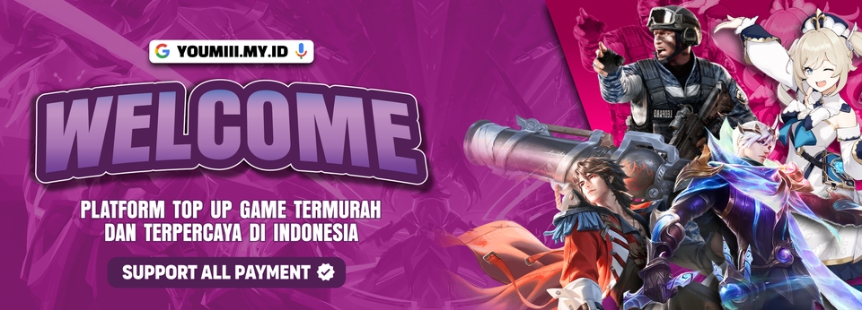 Design Banner Website TopUp Game