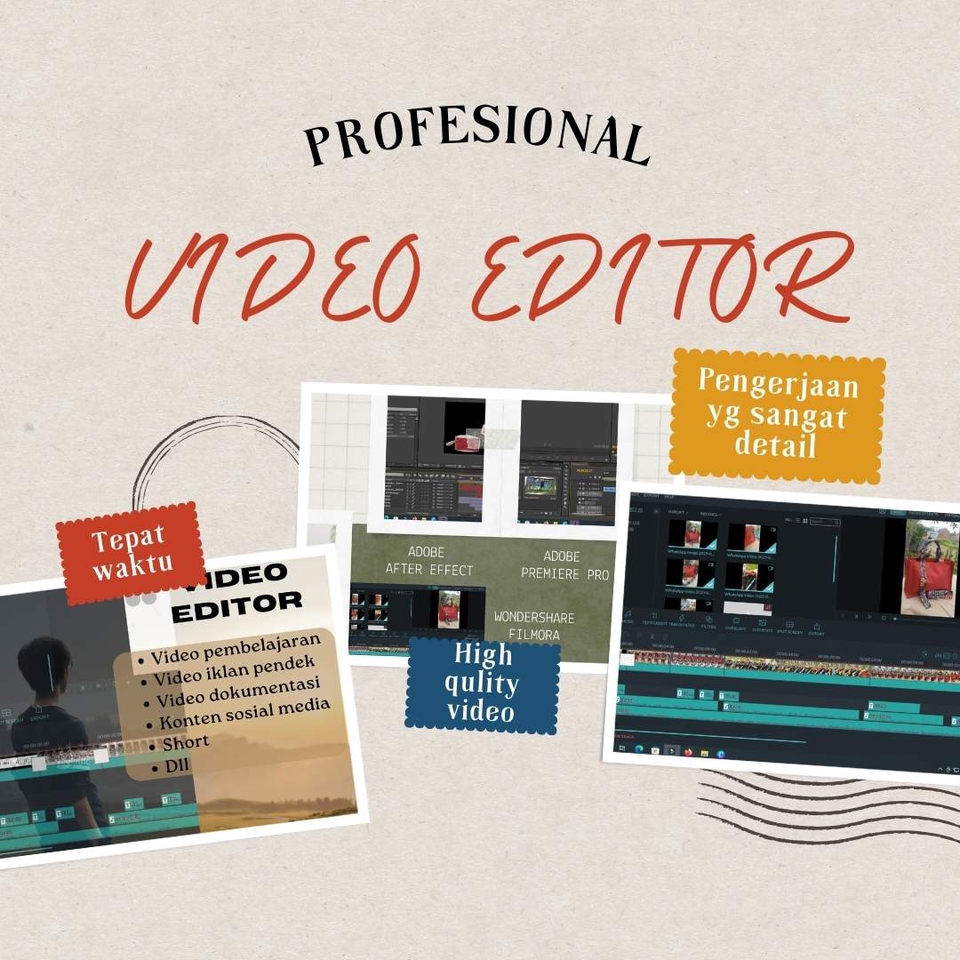 Profesional video editor untuk segala kebutuhan
