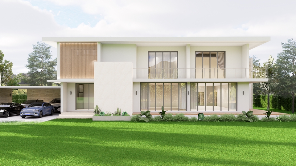 รับ render ภาพภายนอก 3d visualization/ perspective render exterior interior and 3D Animation