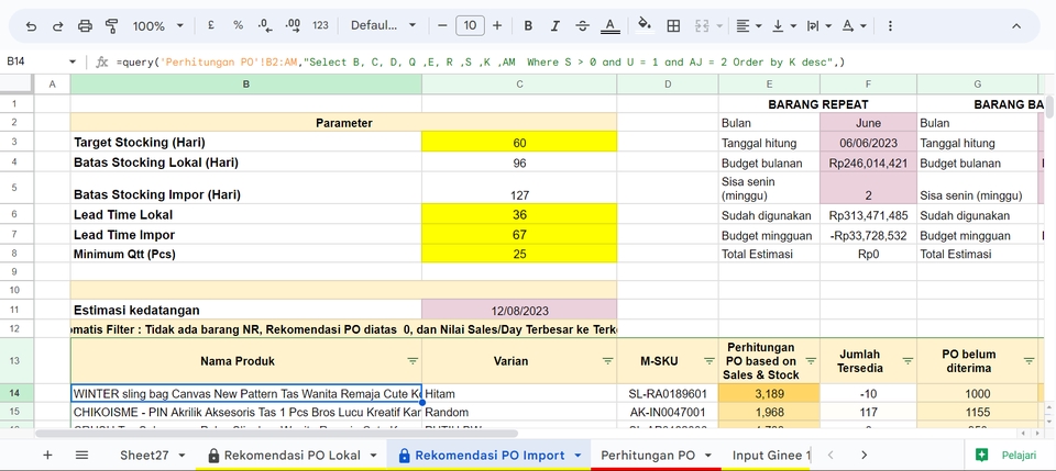 Jasa Pengolahan Spreadsheet And Excel And Appsheet Pembuatan Sistem Optimalisasi Data