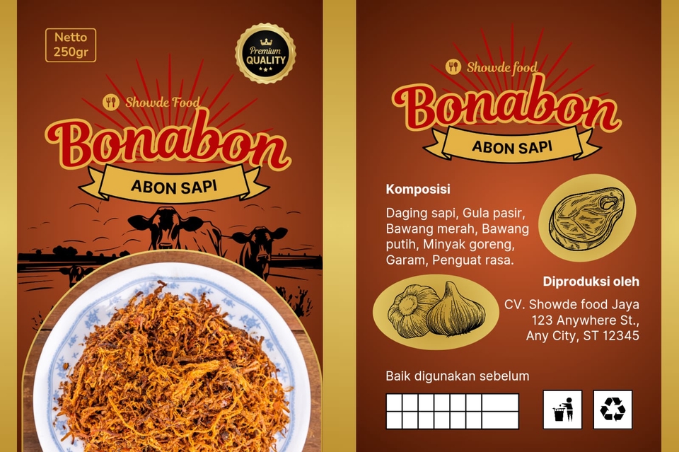 banner iklan produk menarik dan menu