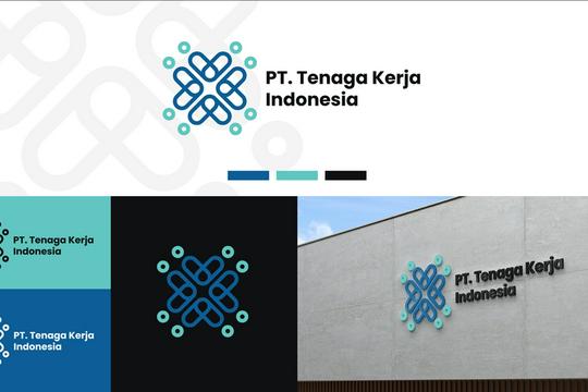 Desain Logo Perusahaan Professional Modern (FREE BRAND GUIDELINE)