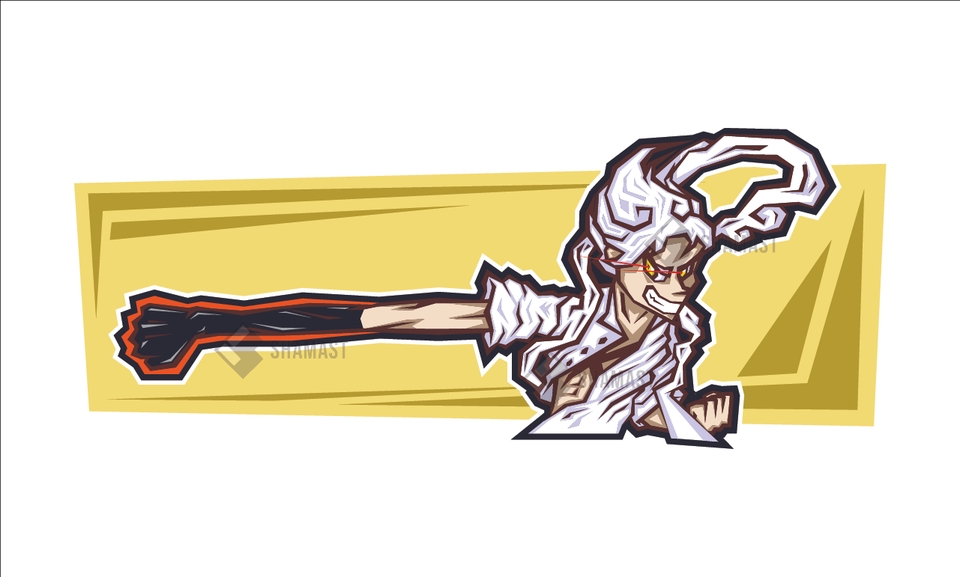 Ilustrasi vector untuk kaos sablon dan sticker